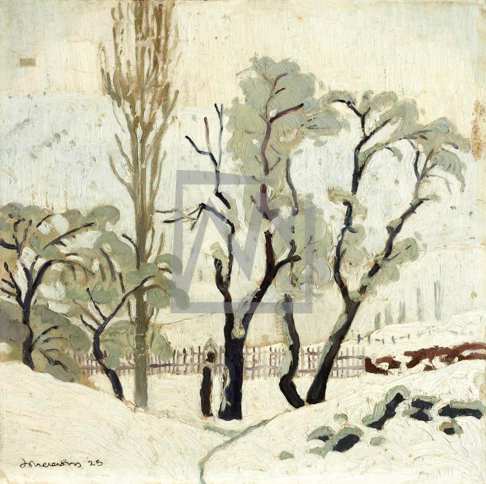 Snowy landscape – Works – Bank of Greece | Museum